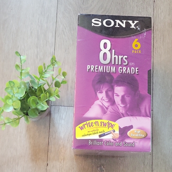 Sony | Other | Sony Premium Grade Vhs Tapes Purple Packaging | Poshmark